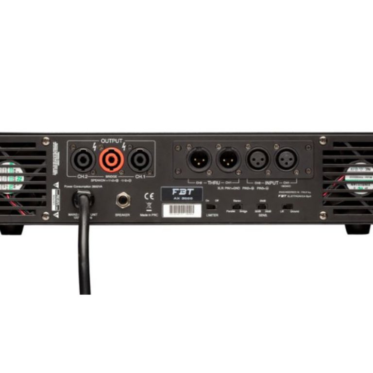 FBT AX series dual channel power amps - Pacific AV