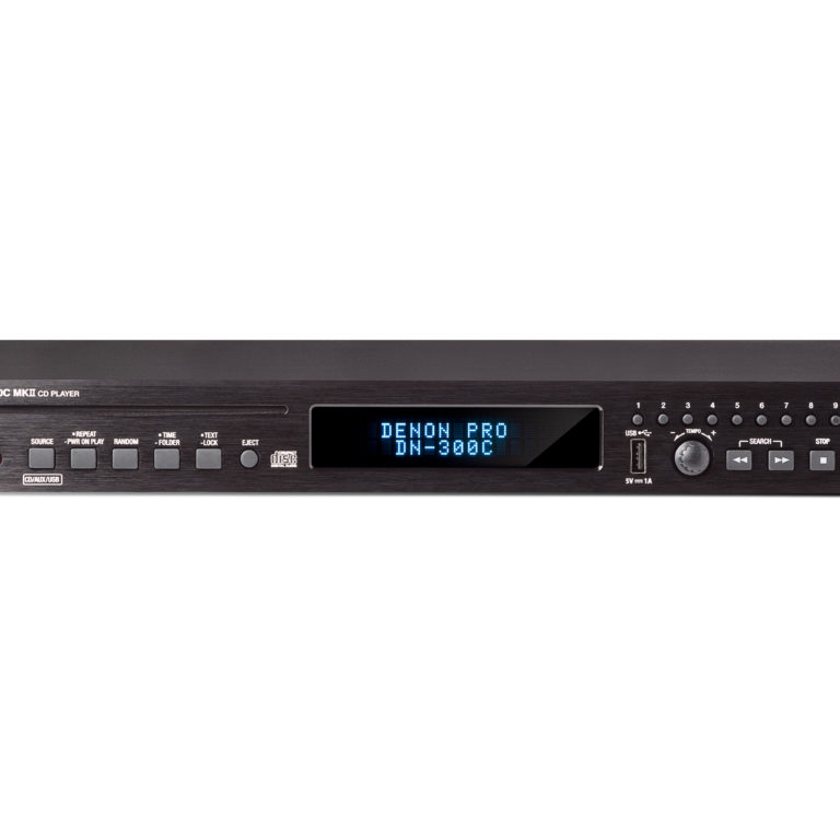 DENON PRO DN300CMKII rack mount CD player with Tempo control - Pacific AV